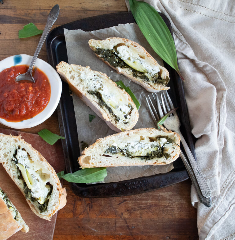 Foraged Feast: Ramp Vegetable Ricotta Calzone with Zucchini and Kale ...